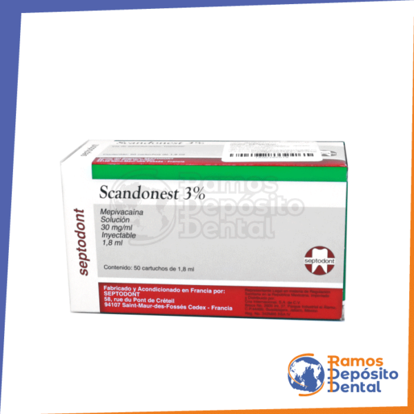 Anestésico Scandonest 3% C50 Septodont – Ramos Depósito