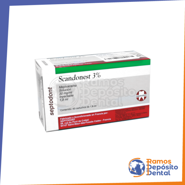 Anestésico Scandonest 3% C50 Septodont – Ramos Depósito