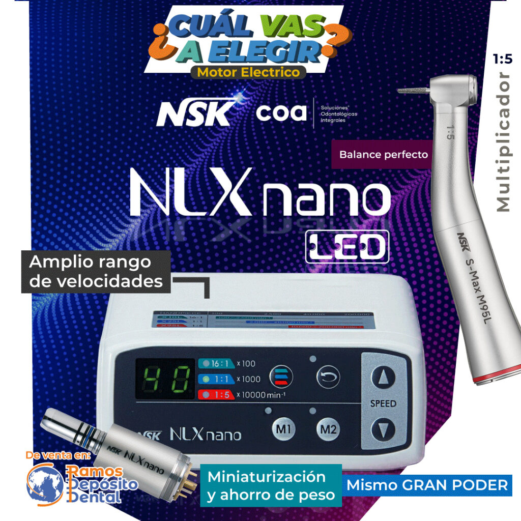 MICROMOTOR ELÉCTRICO NLX NANO LED NSK CON S MAX – Ramos Depósito